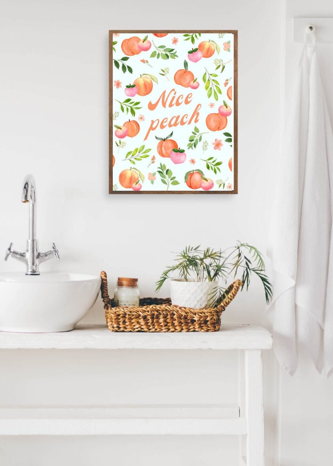 Peach bathroom decor store