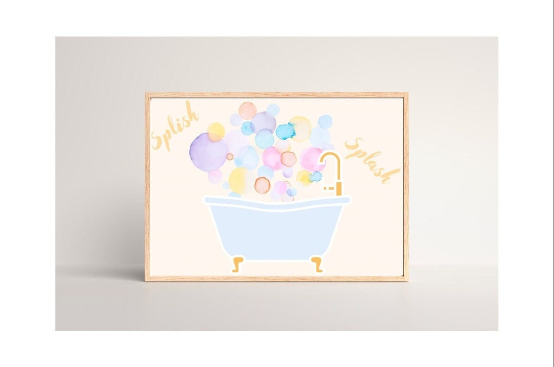 Kids Bathroom Wall Art, Kids Bathroom Prints, Kids Bathroom Sign, Kids ...