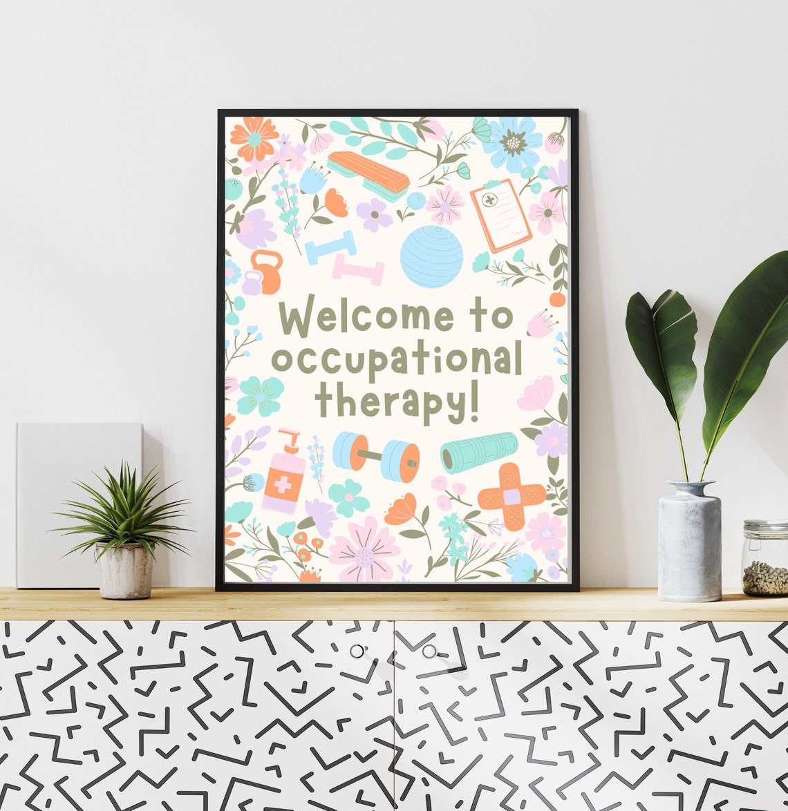 Occupational Therapy Print, Occupational Therapy Wall Art, Occupational ...