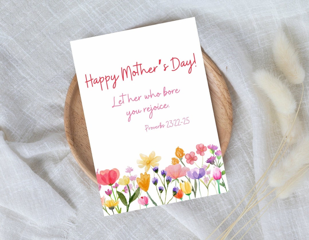 Christian Mother’s Day Card, Mother’s Day Card Christian, Happy Mother ...