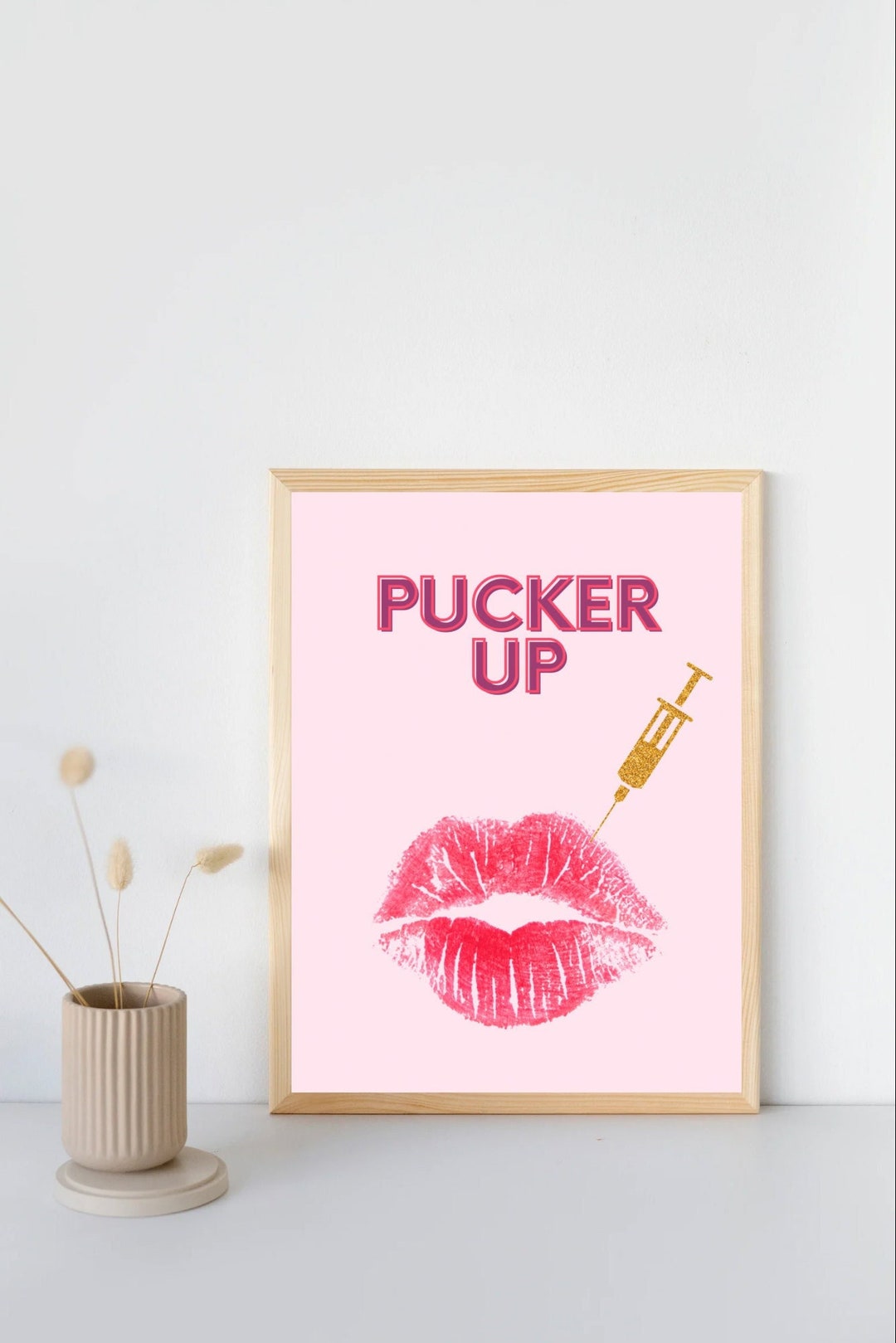 Pucker up Lip Nurse Injector Decor, Nurse Injector Wall Art, Beauty ...