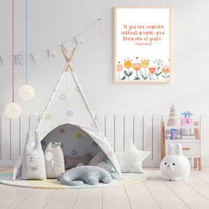 Dolly Parton Smile Quote Print, Classroom Wall Art, Kids Room Wall Art ...