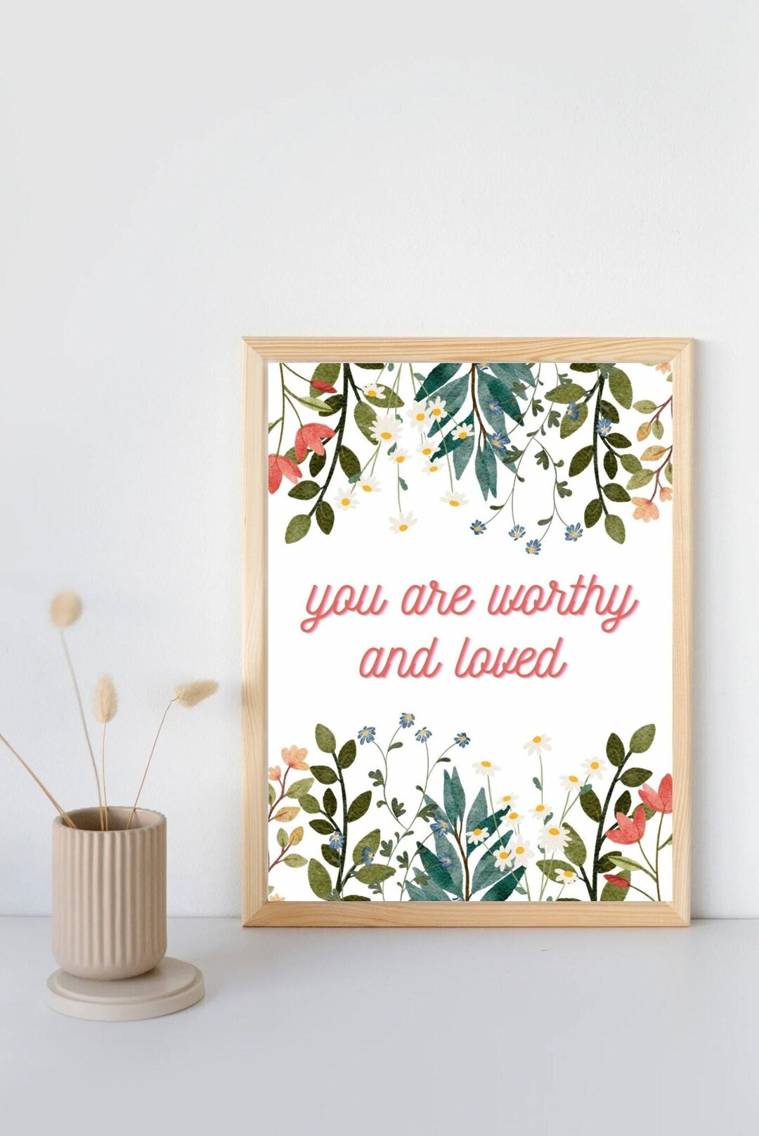Affirmation Wall Art, Affirmation Print, Self Love Wall Art, Therapist ...