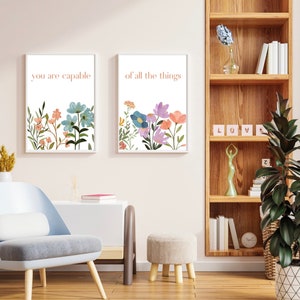 Affirmation Wall Art, Affirmation Prints, Encouragement Self Love Wall ...