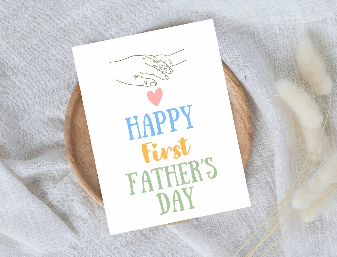 First Father’s Day Card, Father’s Day Card for First Time Dad, Happy ...
