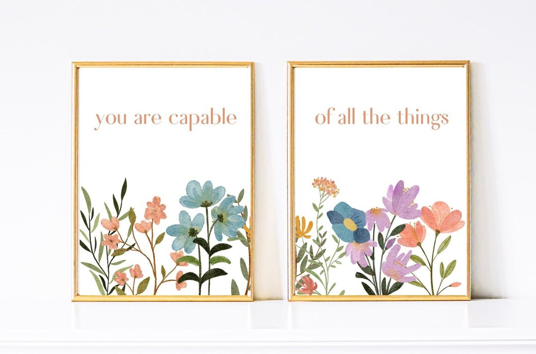 Affirmation Wall Art Affirmation Prints Encouragement Self - Etsy