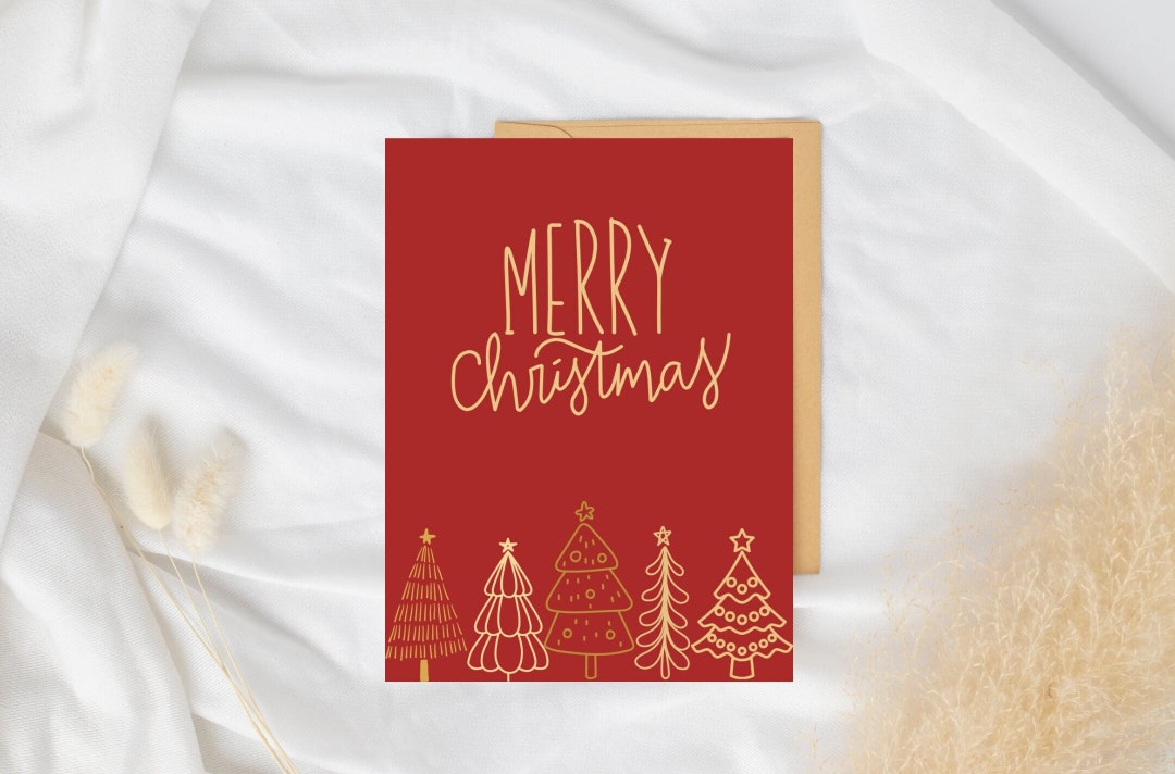 Christmas Cards, Merry Christmas Card Pack, Christmas Cards Set ...