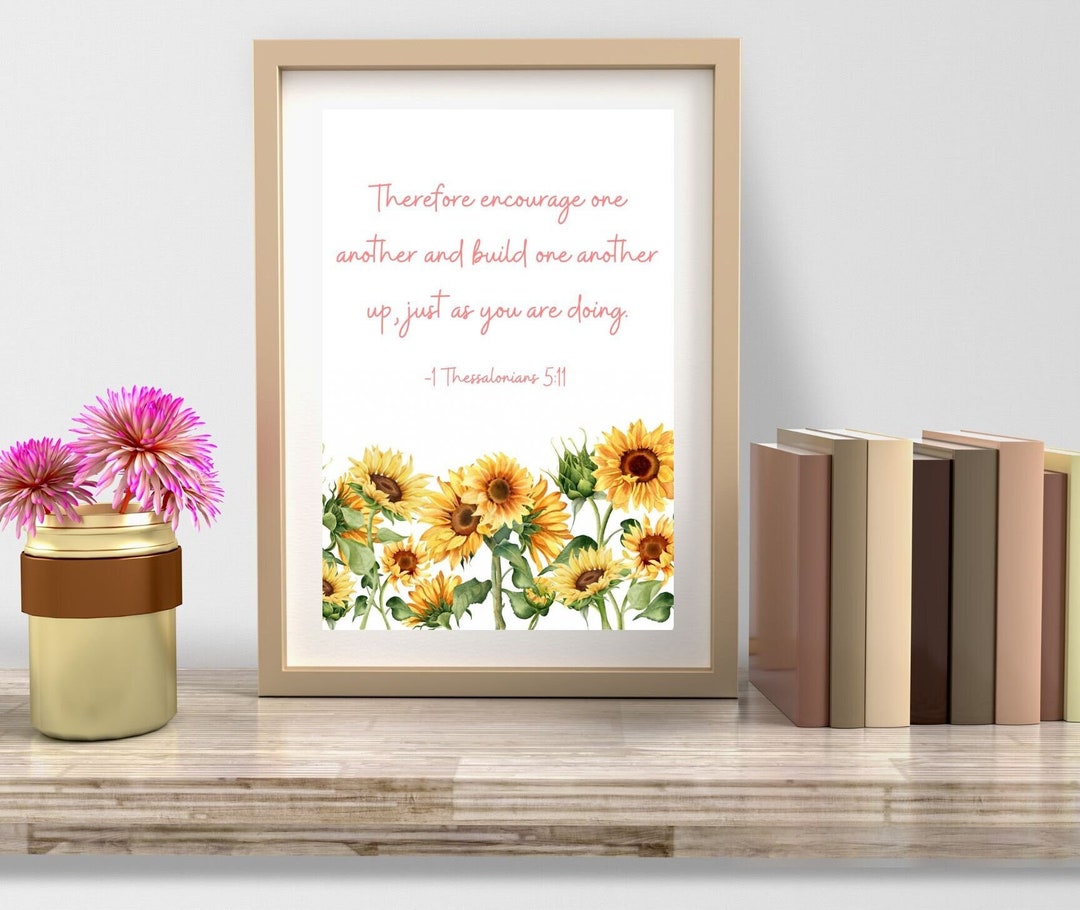 Christian Wall Art, Encourage One Another Build Each Other Up ...