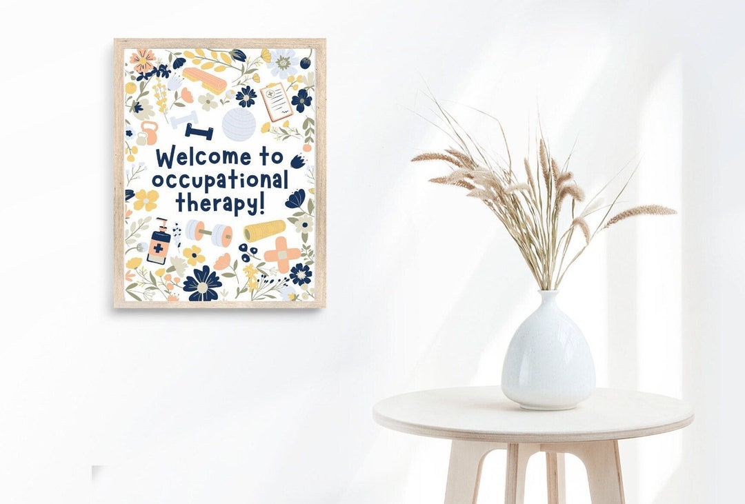 Occupational Therapy Print, Occupational Therapy Wall Art, Occupational ...