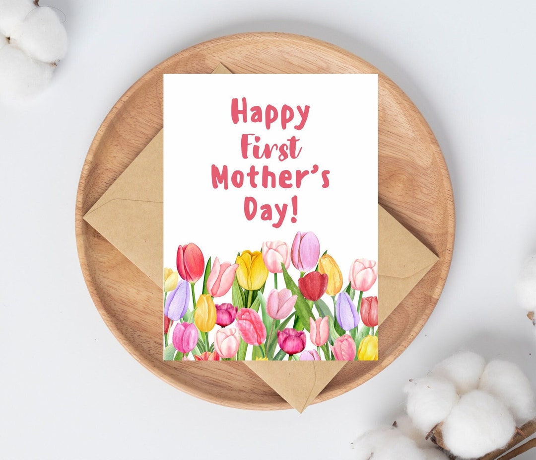 First Mother's Day Card, Mother's Day Card for First Time Mom, Happy ...