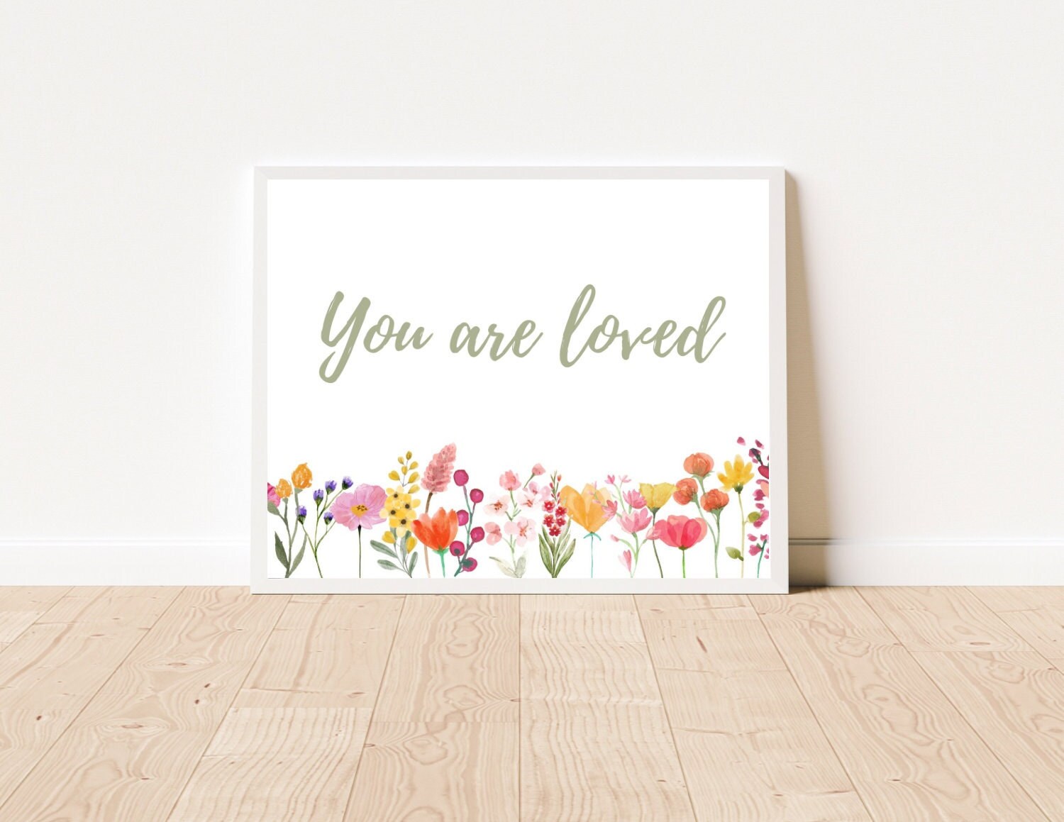 You Are Loved Wall Art Affirmation Encouragement Therapist - Etsy