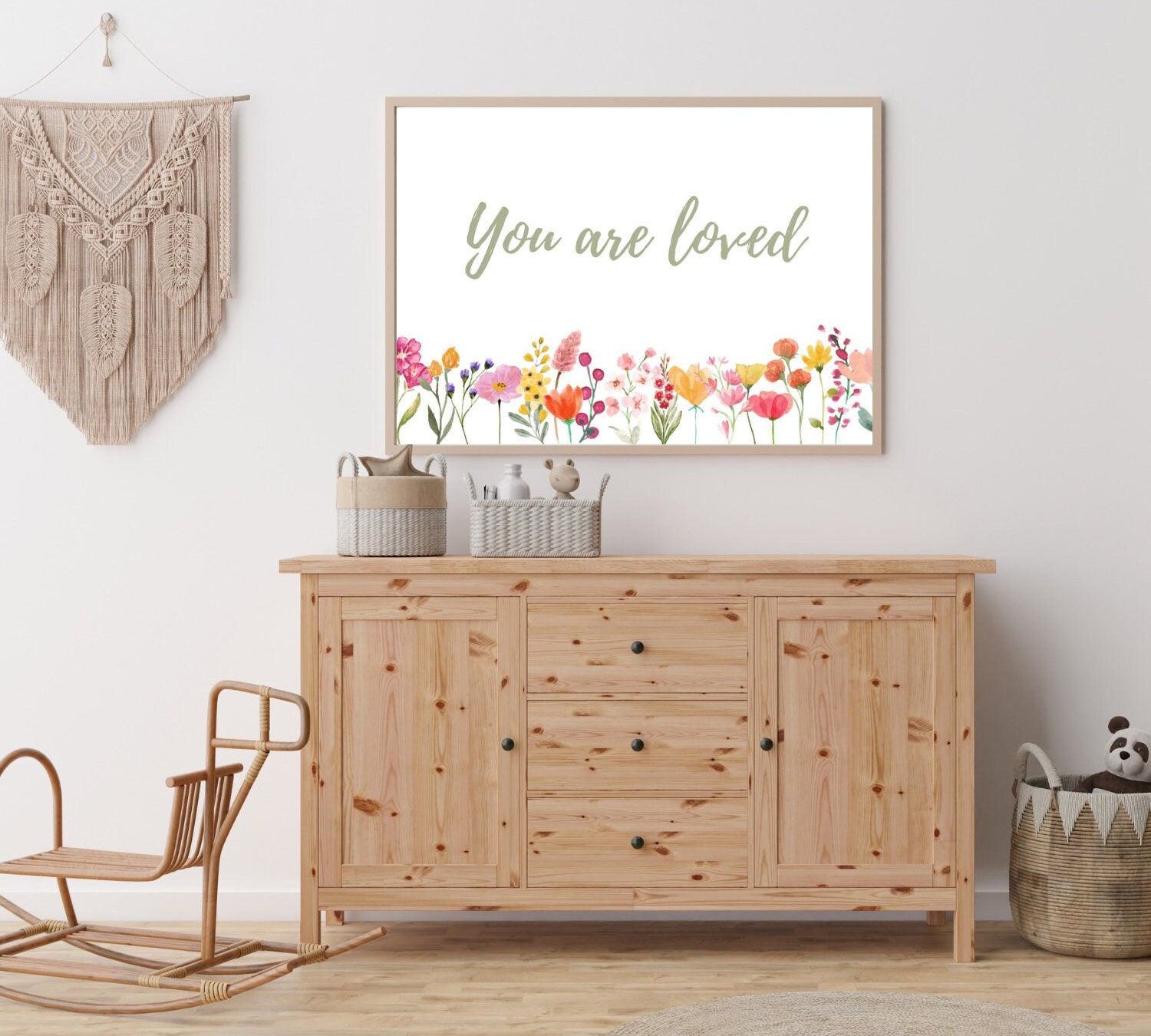 You Are Loved Wall Art Affirmation Encouragement Therapist - Etsy