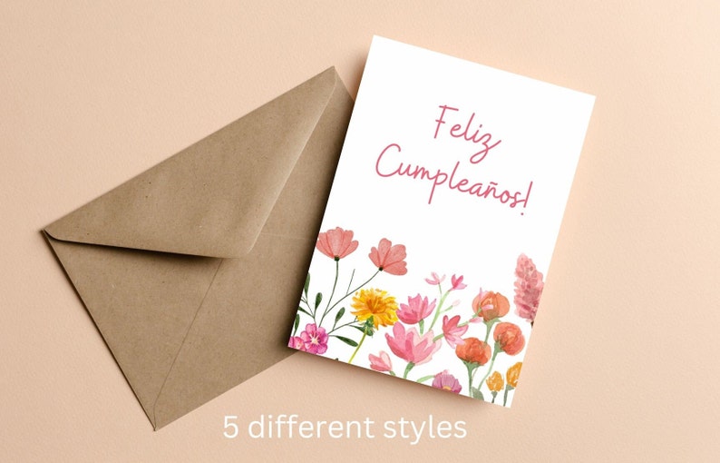Feliz Cumpleanos Card, Cumpleanos Card Pack, Happy Birthday Card ...
