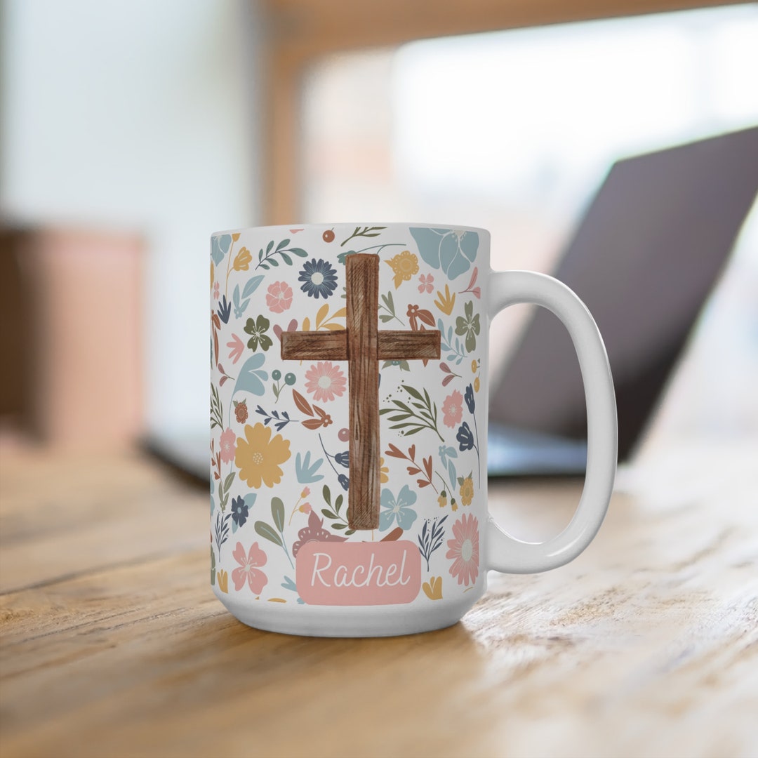 Custom Mug, Personalized Name Mug, Custom Christian Mug, Catholic Mug ...