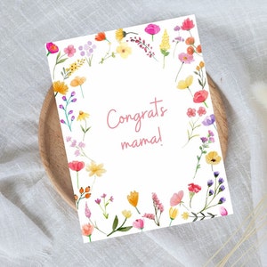 Pregnancy Card, Baby Shower Card, Expecting Mom Card, New Baby Card ...