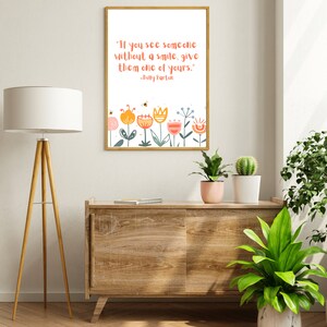 Dolly Parton Smile Quote Print, Classroom Wall Art, Kids Room Wall Art ...