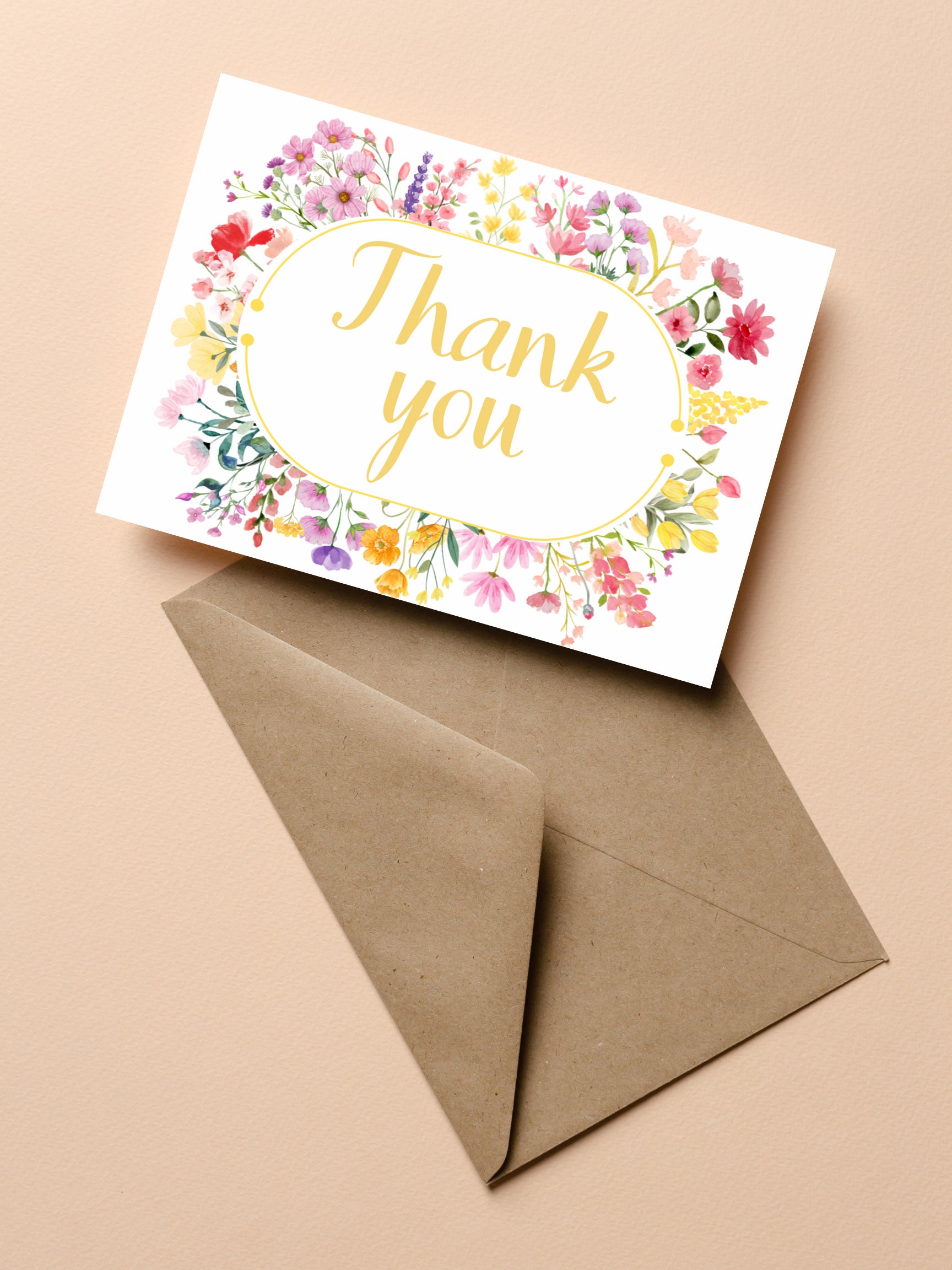 Thank You Card Thank You Cards Set Pack of Thank You Cards - Etsy
