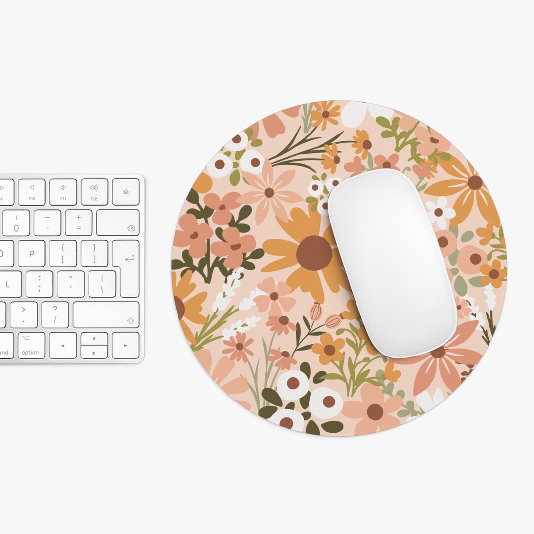 Wildflower Mouse Pad, Sunflower Mouse Pad, Flower Mouse Pad, Boho ...