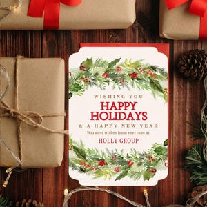 Business Christmas Cards Corporate Holiday Postcards Notecards for ...
