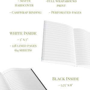 Customized Light Blue Floral Journal, Personalized Blue Flower Notebook ...