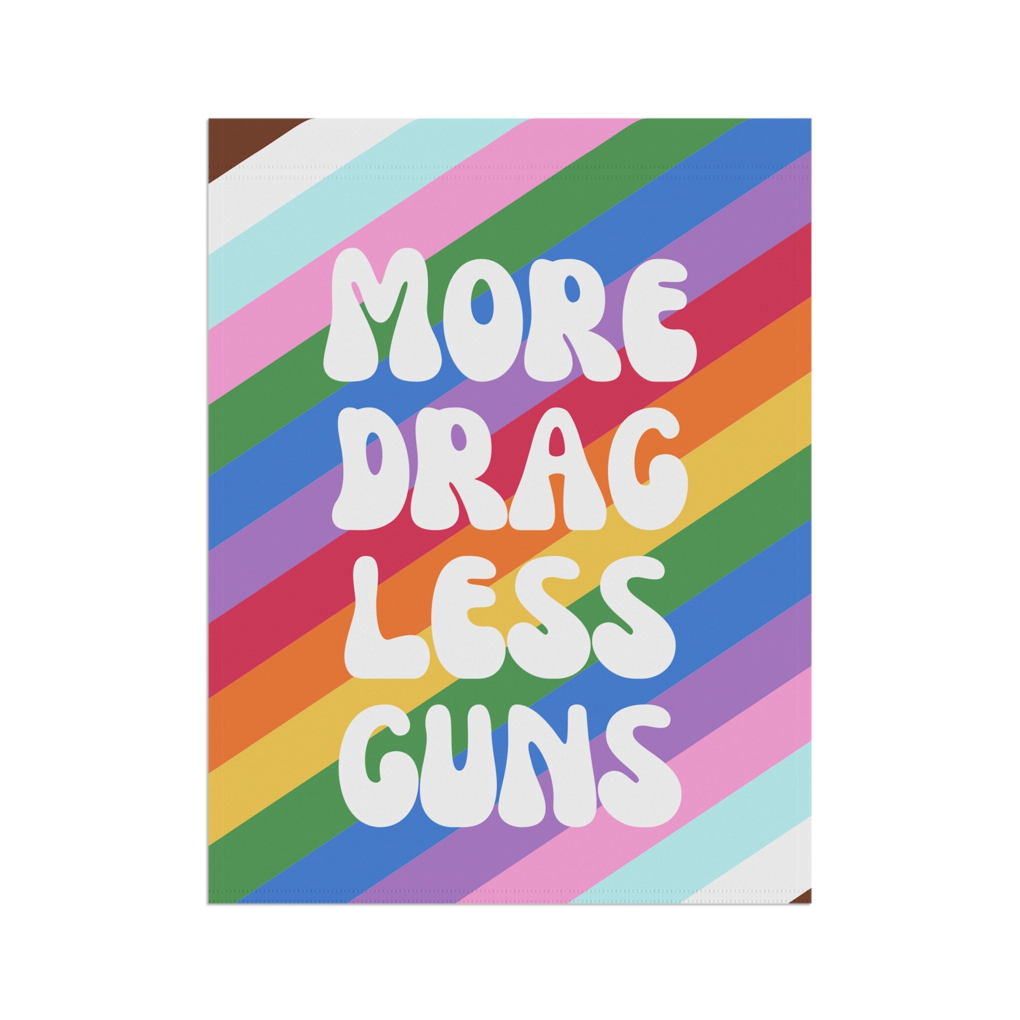 Pride Flag More Drag Less Guns Flag Pride Yard Sign Rainbow - Etsy