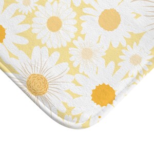 Daisy Bath Mat, Daisies Bath Mat, Girl Bathroom Mat, Daisy Bath Rug ...