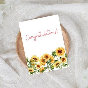 Congratulations Card, Congratulations Cards Pack, Floral Congrats Card ...