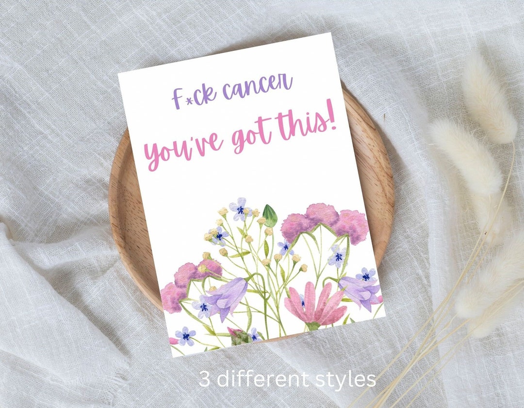 Sympathy Card, Sympathy Cancer Card, Cancer Card, F*ck Cancer Card ...