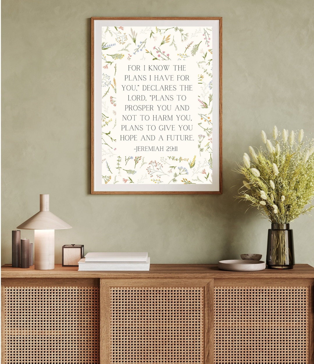 Christian Wall Art, Bible Verse Wall Art, Scripture Wall Art, Jeremiah ...