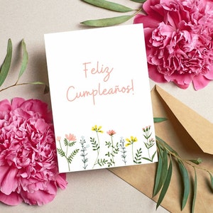 Feliz Cumpleanos Card, Cumpleanos Card Pack, Happy Birthday Card ...