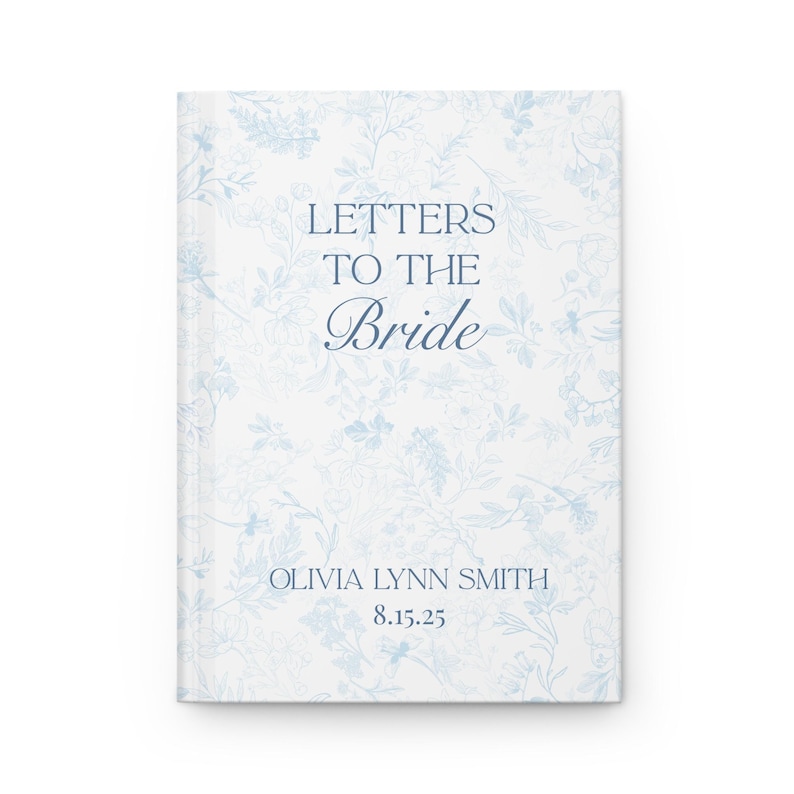 Custom Letters to the Bride Book Bridal Shower Memory Scrapbook Bride ...