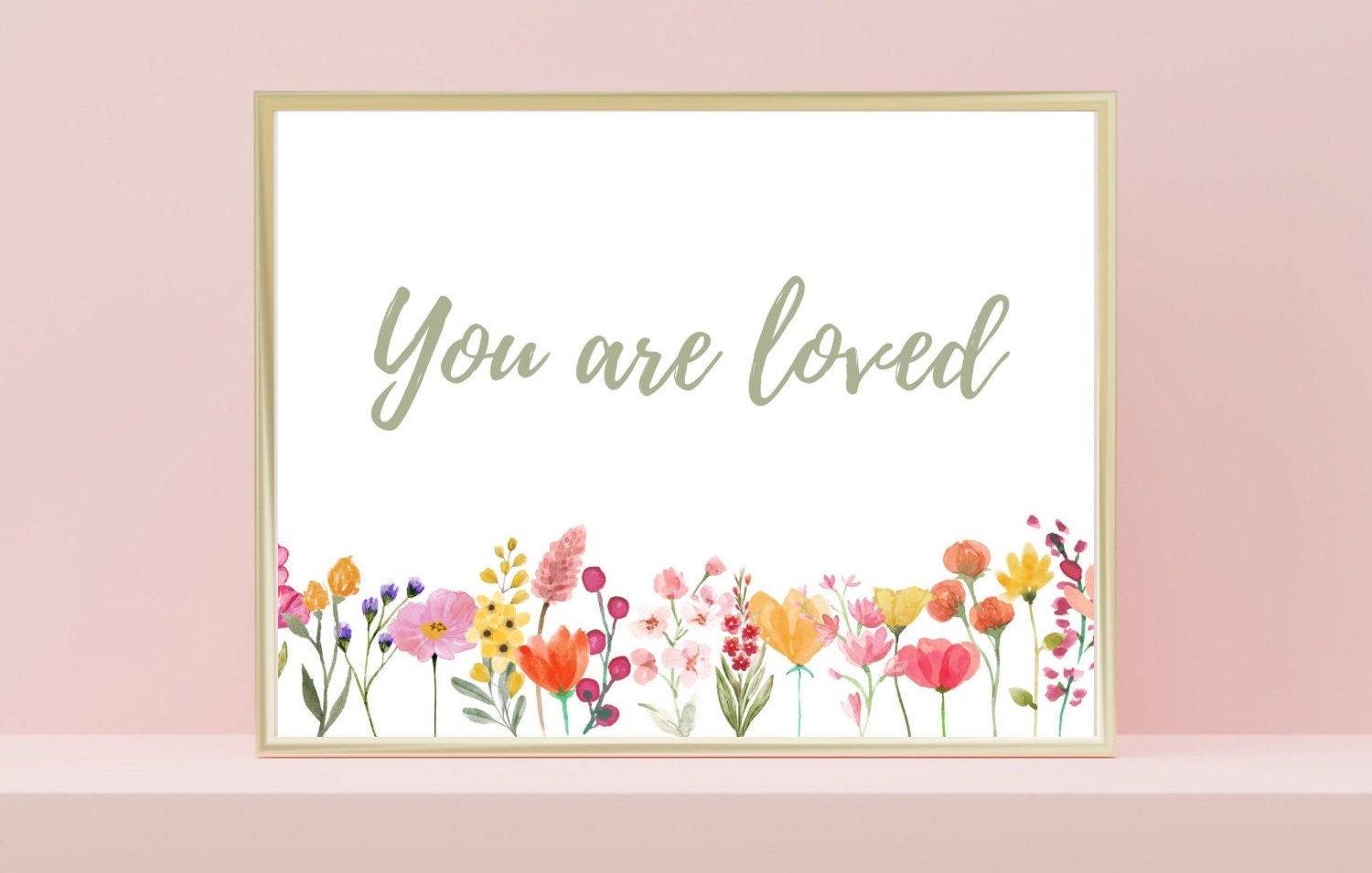 You Are Loved Wall Art Affirmation Encouragement Therapist - Etsy
