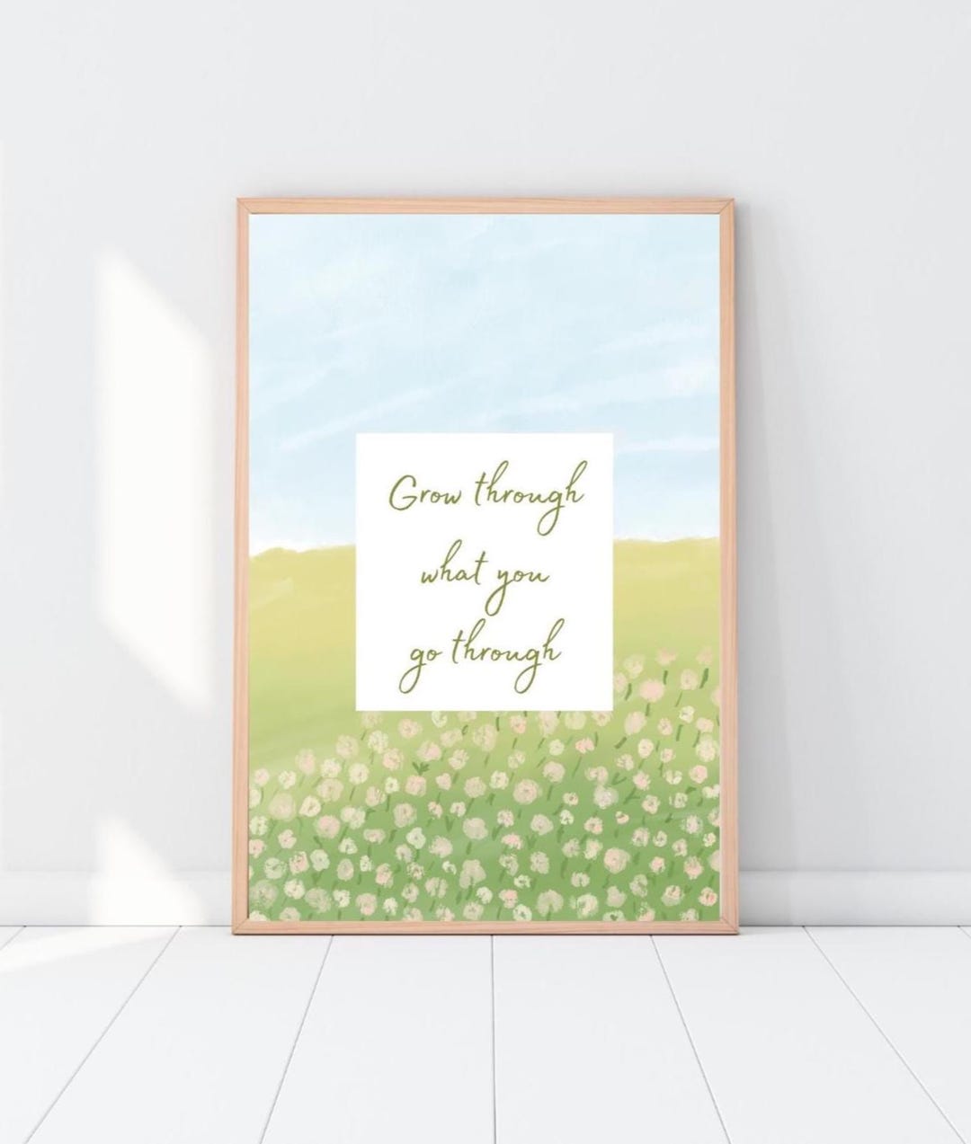 Grow Through What You Go Through Wall Art, Grow Through Print ...