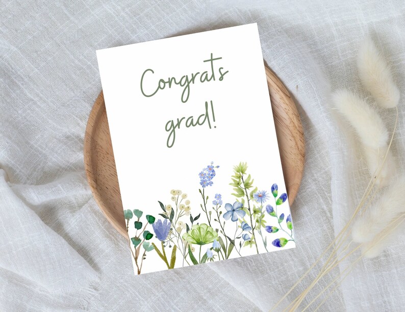 Graduation Card Simple Graduation Cards Minimalistic Grad - Etsy