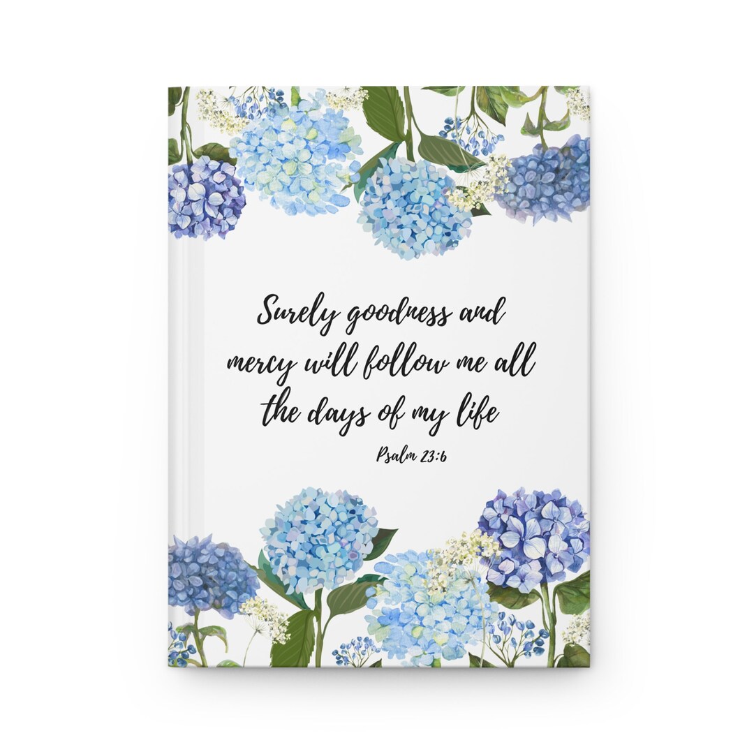 Christian Scripture Journal Floral Bible Verse Notebook Hydrangeas ...