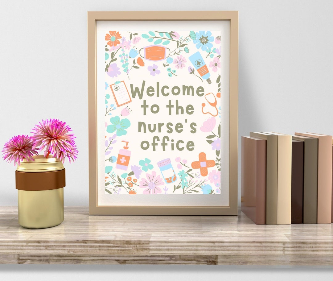Nurse Office Decor Nurse Door Sign School Nurse Office Sign Nurse ...