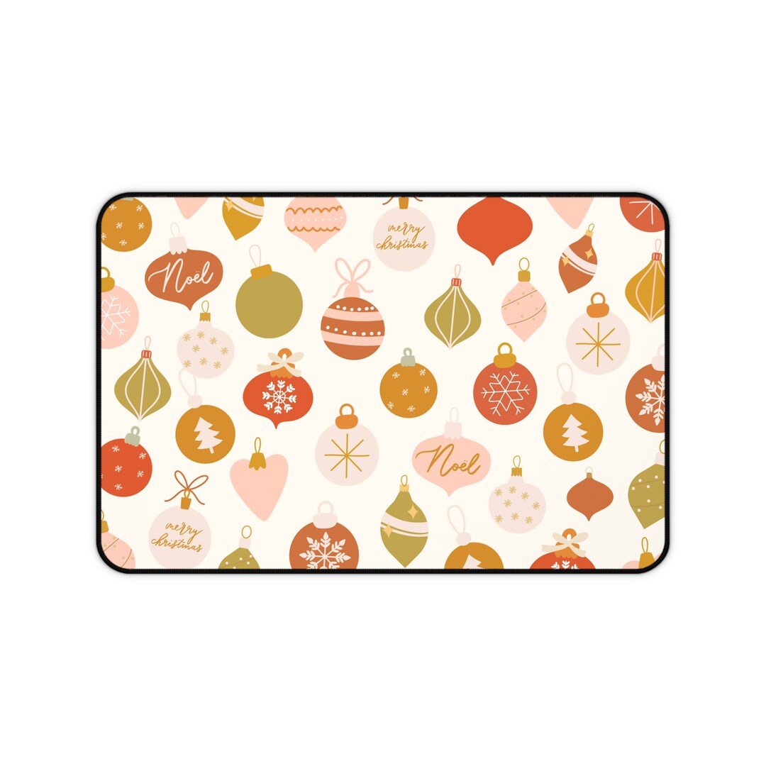 Christmas Desk Mat, Holiday Desk Mat, Christmas Desk Decor, Holiday ...