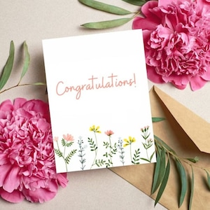 Congratulations Card, Congratulations Cards Pack, Congrats Card, New ...
