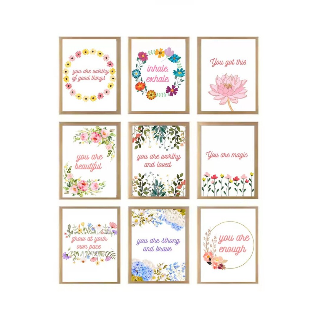 Daily Affirmation Gallery Set Affirmation Printables Kids - Etsy