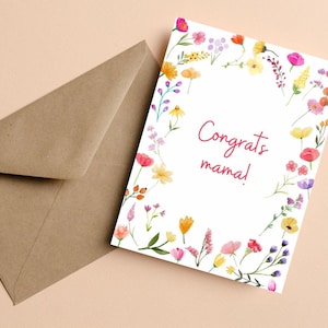 Pregnancy Card, Baby Shower Card, Expecting Mom Card, New Baby Card ...