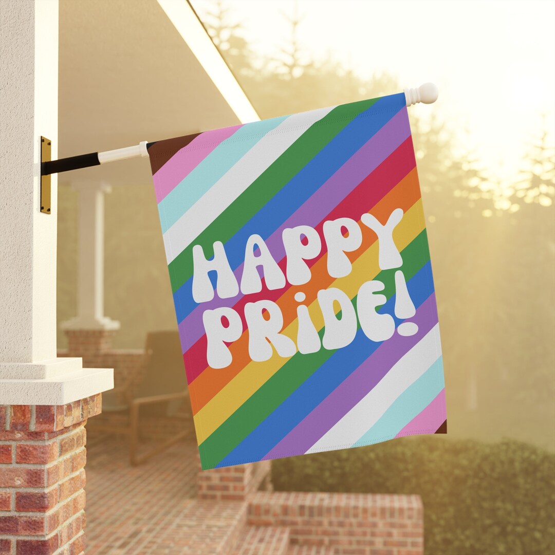 Pride Flag, Happy Pride Banner, Rainbow Flag, Gay Pride Lgbtqia Rainbow ...