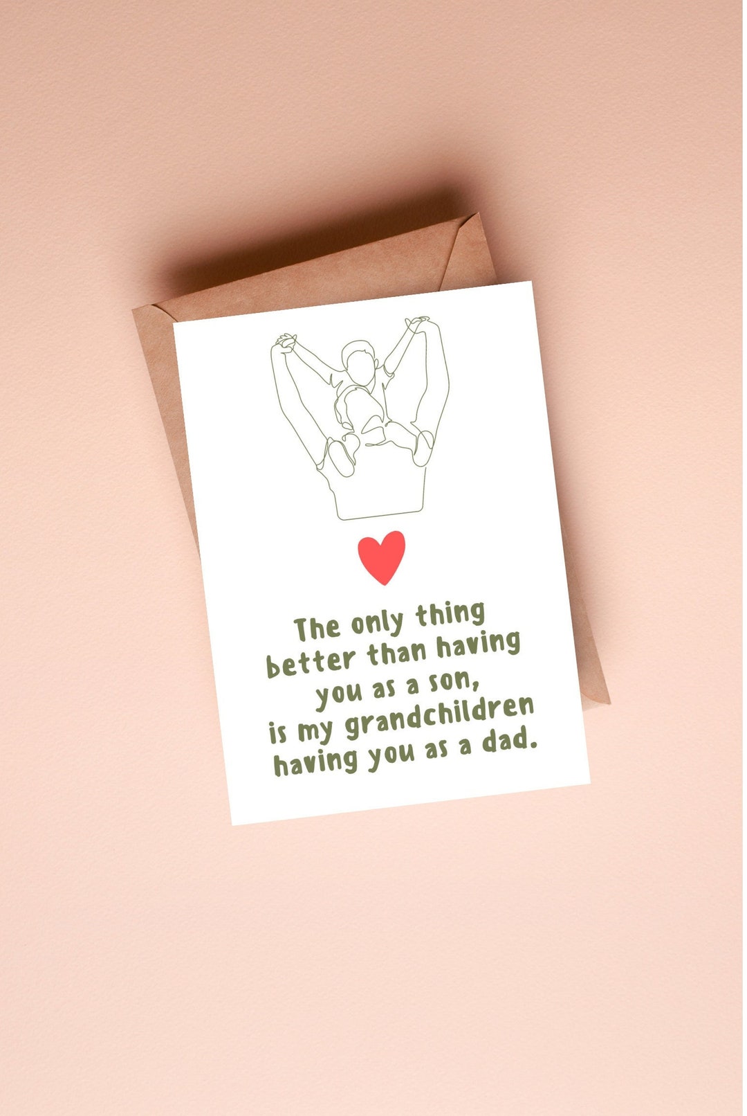 Father’s Day Card for Son, Father’s Day Card From Mom, Son Father’s Day ...