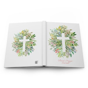 Floral Prayer Journal, Customized Christian Journal, Personalized ...