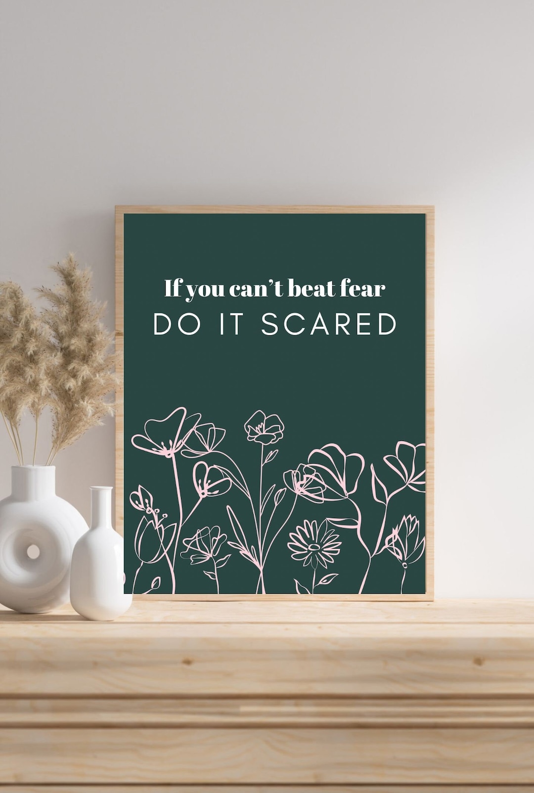 Do It Scared Print, Women Office Decor, Lawyer Office Decor, If You ...