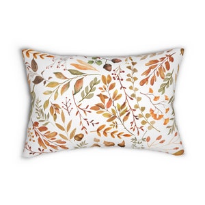 Fall Decorative Pillow, Autumn Pillow, Fall Lumbar Pillow Cover, Autumn ...