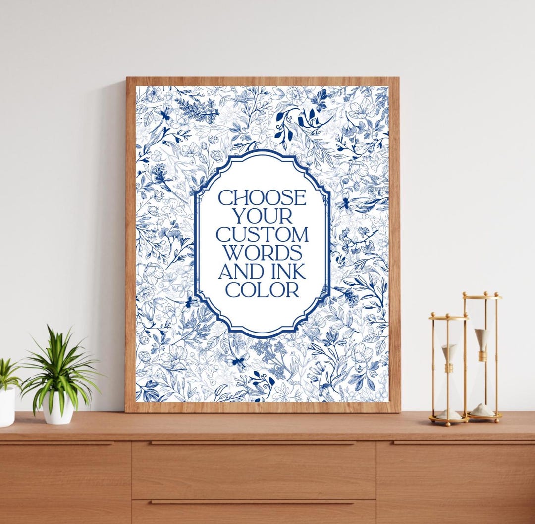 Custom Quote Print, Custom Text Wall Art, Personalized Text Poster ...