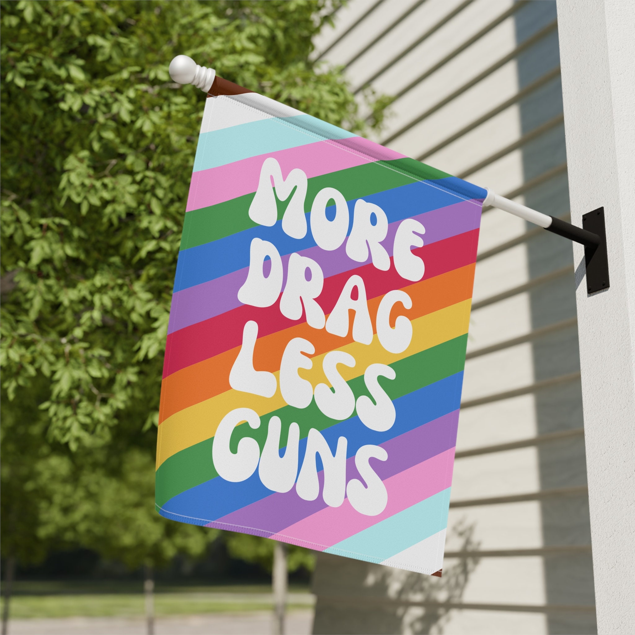 Pride Flag More Drag Less Guns Flag Pride Yard Sign Rainbow - Etsy