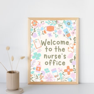 Nurse Office Decor Nurse Door Sign School Nurse Office Sign Nurse ...
