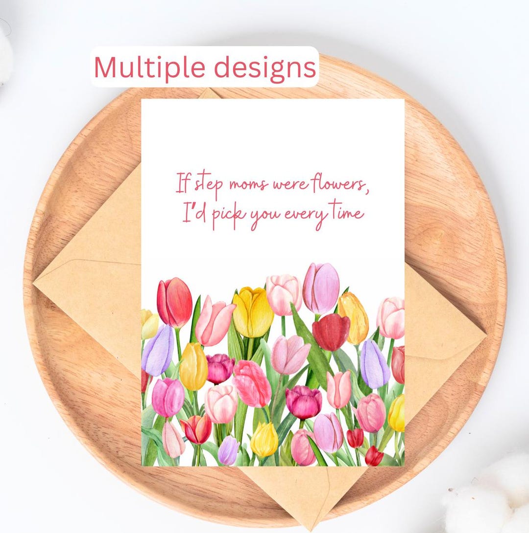 Step Mom Birthday Card Birthday Card For Stepmom Stepmother Birthday 3135