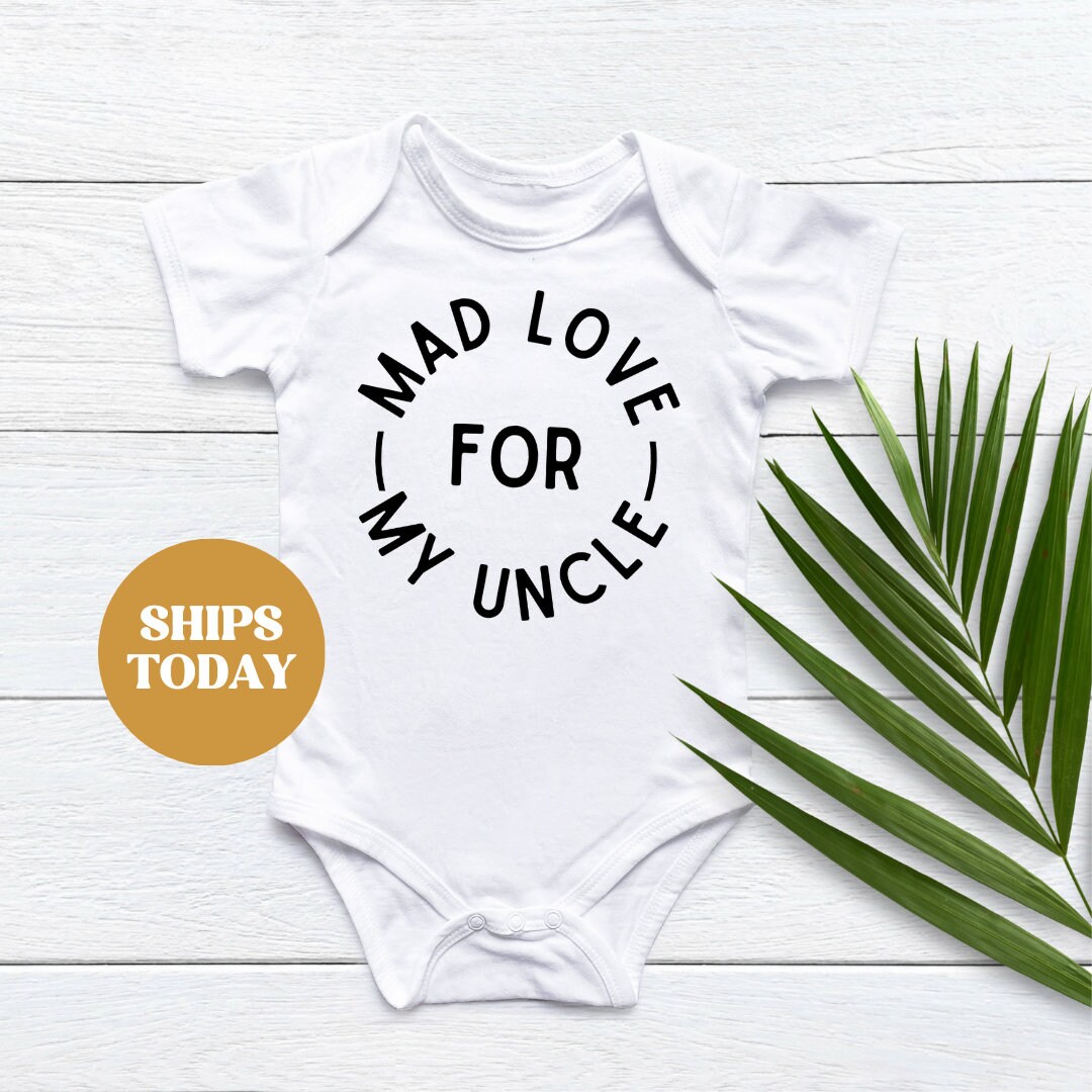Uncle Baby Onesie® Mad Fondness for My Uncle Personalized Bodysuit ...